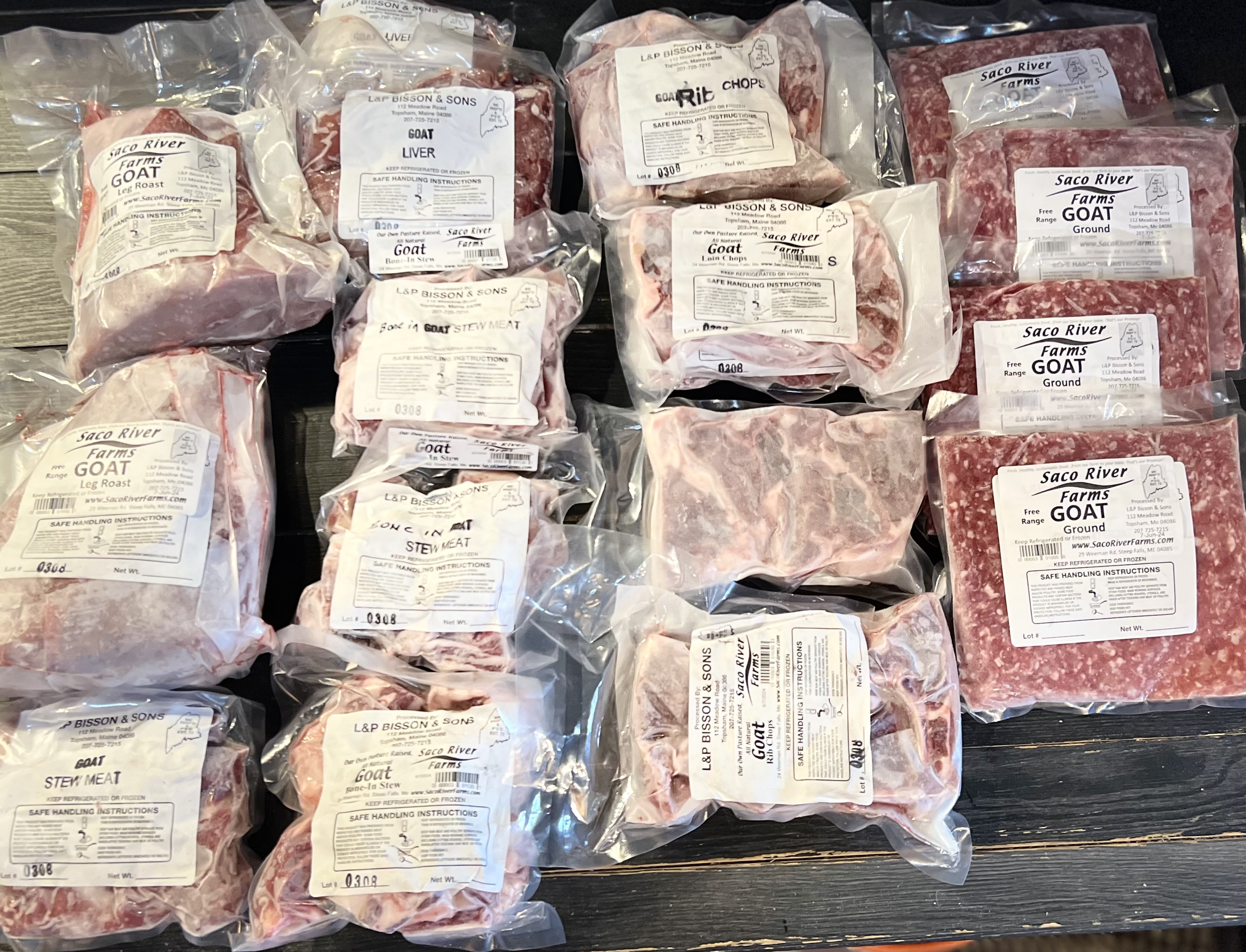 Goat Meat Freezer Pack- Saco River Farms